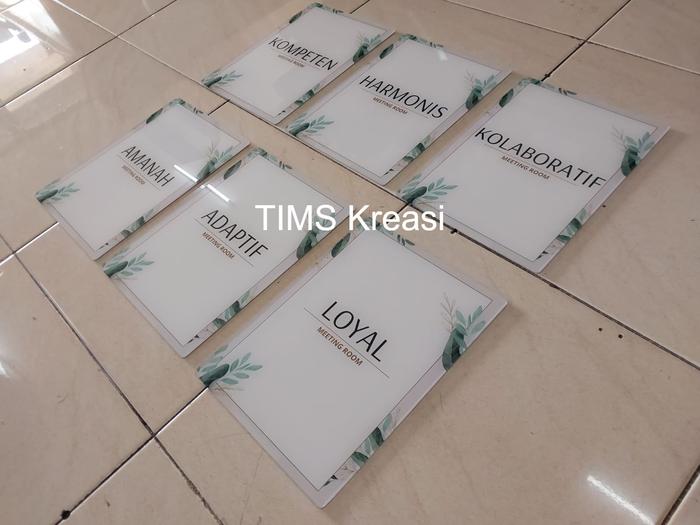 Jual Papan Nama Ruangan | Signage Akrilik | Nama Ruangan | Sign Ruangan ...