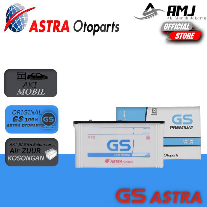 Promo Aki GS PREMIUM ASTRA N100 / 95E41R Aki Basah 12V / 100Ah - KOSONGAN Cicil 0% 3x - Jakarta ...