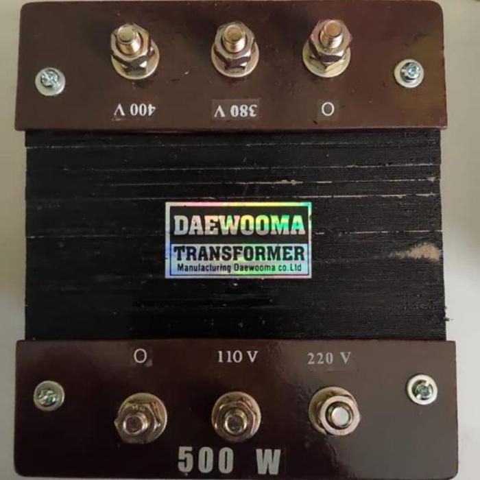 Jual Trafo Step Down/Up 400V-380V to 220V - 110V 500Watt Daewooma Auto - Jakarta Pusat - Mandiri ...