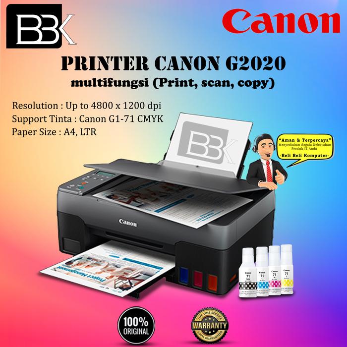 Jual Printer Canon G2020 Multifungsi Print Scan Copy - Jakarta Pusat ...