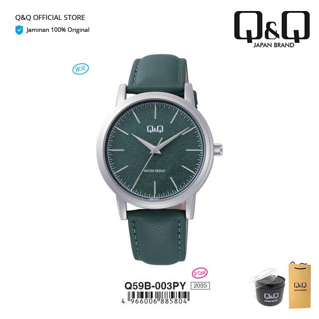 Jual Q&Q QnQ QQ Original Arloji Jam Tangan Pria Analog Kulit - Q59 Q59B - Kota Surabaya - Q&Q ...