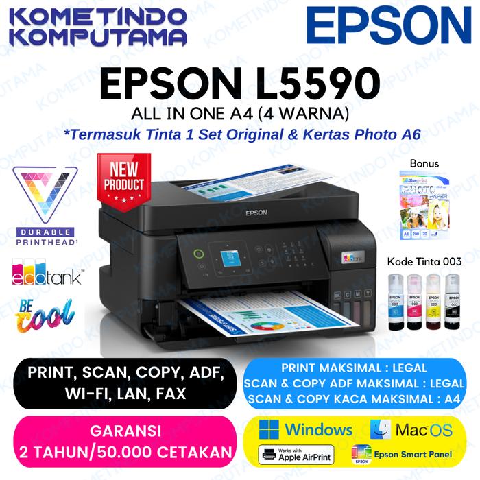 Jual Epson EcoTank L5590 A4 Wi-Fi All-in-One Ink Tank Printer with ADF ...