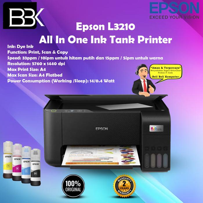 Jual Printer Epson L3210 All In One Tank Printer Original Resmi - Jakarta Pusat - Beli Beli ...