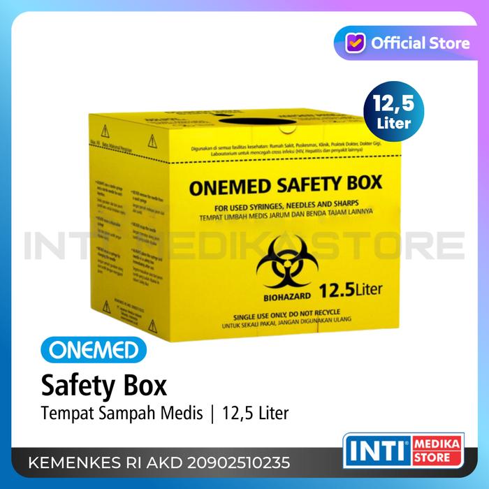 Jual ONEMED - Safety Box 12,5 Liter | Tempat Sampah Medis - Kota ...