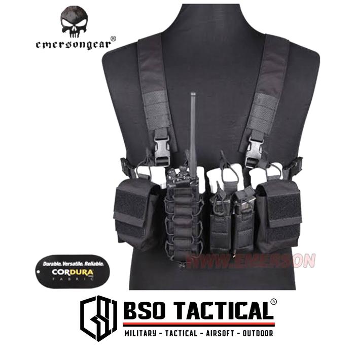 Jual Rompi Chestrig Emerson Tactical Vest D3CR Military Airsoft Mag ...