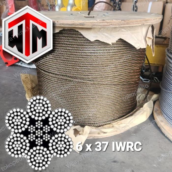 Jual Wire Rope 6X37 IWRC Ungalvanis / Full Baja Hitam Diameter 6mm - Kota Tangerang - Wijaya ...