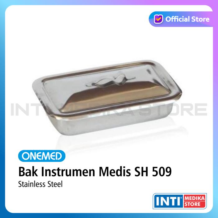 Jual ONEMED - Bak Instrument Medis Stainless Steel Dengan Penutup - SH ...