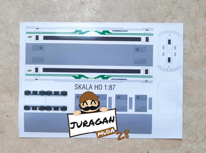 Jual DIY Papercraft Kereta Gerbong Go Green - Kab. Klaten - Juragan ...
