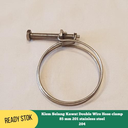 Jual Klem Selang Kawat Double Wire Hose clamp 85 mm 201 stainless steel ...