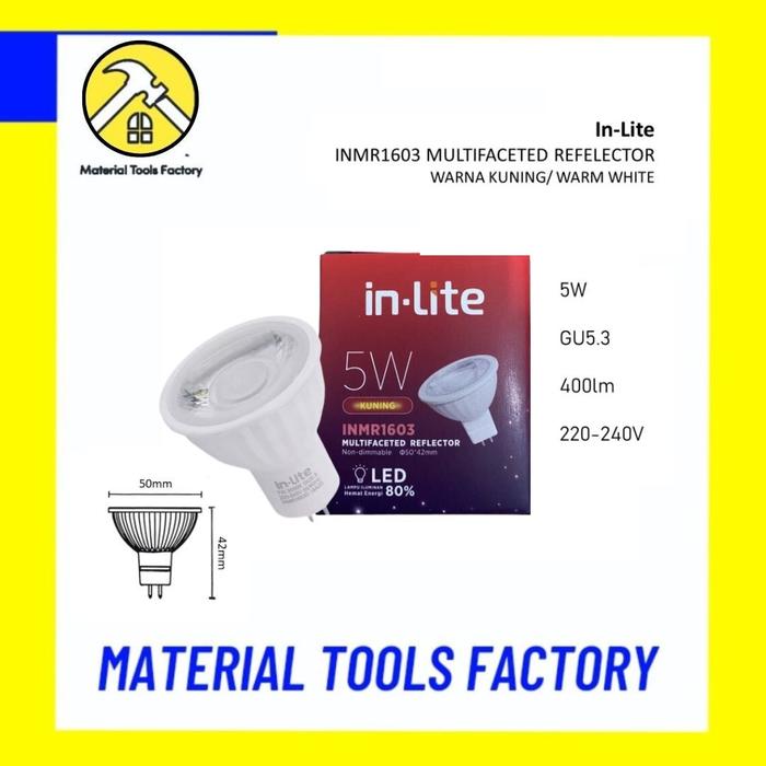 Promo InLite Lampu LED Spot MR16 220VOLT 5 WATT 5W Spotlight MR1603 ...