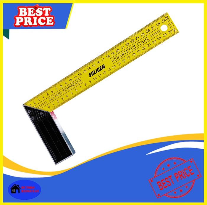 Jual Siku Meter 12 Inch Soligen Penggaris Alat Mengukur Dimensi Siku ...