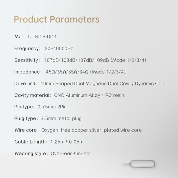 Jual in ear monitor iem wireless tws ND DD-3 dd3 earmonitor earphone ...