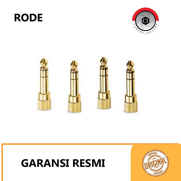 Jual RODE HJA-4 / HJA4 3.5mm TRS to 1/4" Headphone Adapters (4-Pack ...