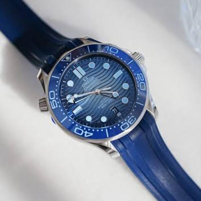 Jual Jam Tangan Omega Seamaster Gradient Summer Blue 75TH ANNIVERSARY ...