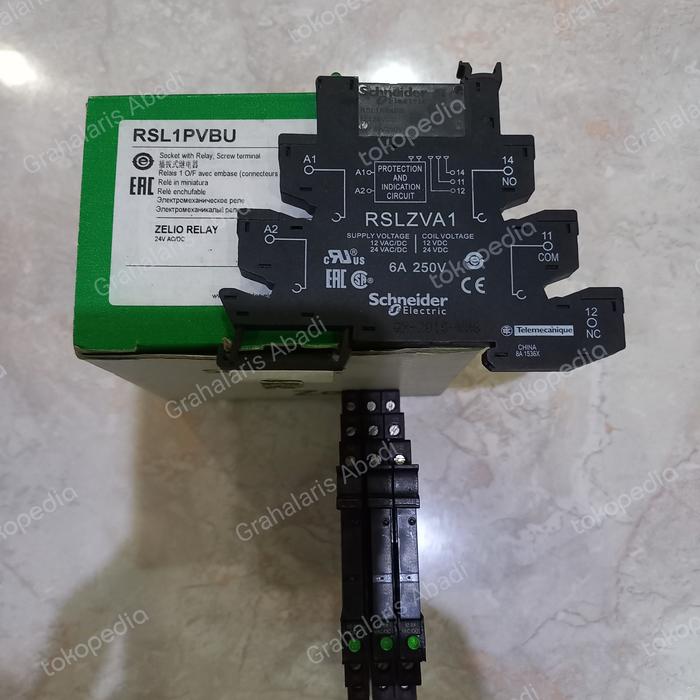 Jual slim relay schneider RSL1PVBU 24V AC/DC 1CO 6A - Jakarta Barat ...