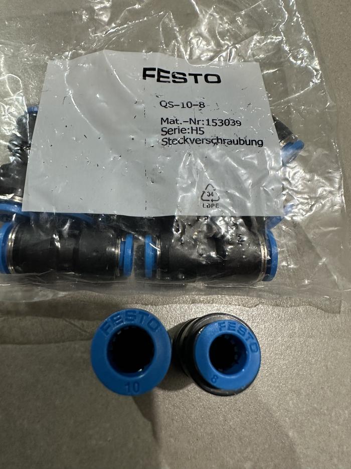 Jual QS-10-8 FESTO PUSH IN FITTING QS 10-8 STRAIGHT REDUCER - Kab. Tangerang - FITTING PNEUMATIC ...