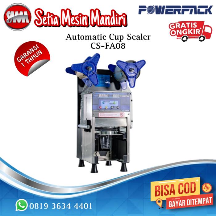 Jual Mesin Segel Gelas Otomatis / Cup Sealer Automatic CS-FA08 POWERPACK - Jakarta Barat - Setia ...