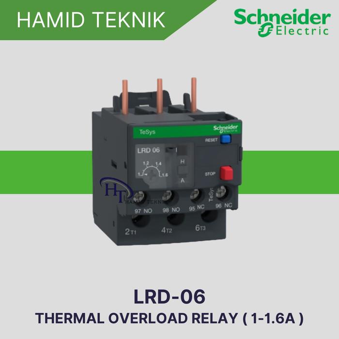 Jual Thermal Overload Relay LRD06 ( 1-1.6A ) Schneider - Jakarta Barat ...