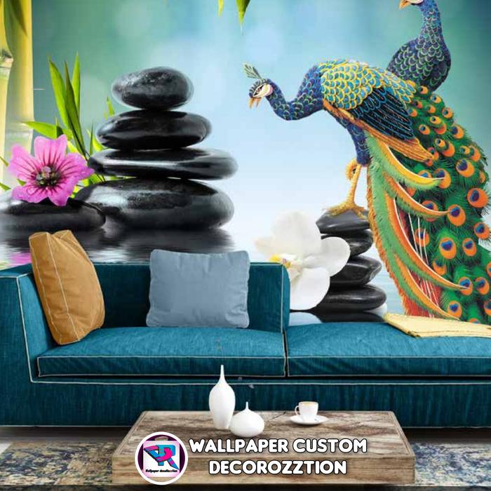 Jual Wallpaper Burung Merak - Wallpaper Dinding 3D - Wallpaper Custom ...