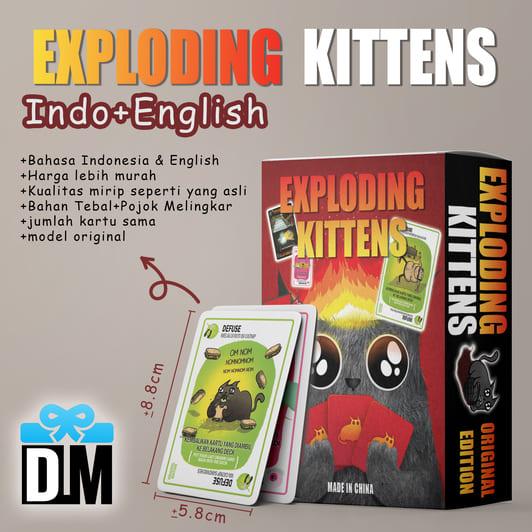 Jual Kartu Mainan Keluarga Exploding Kitten Cat Defuse Shuffle Kuci ...