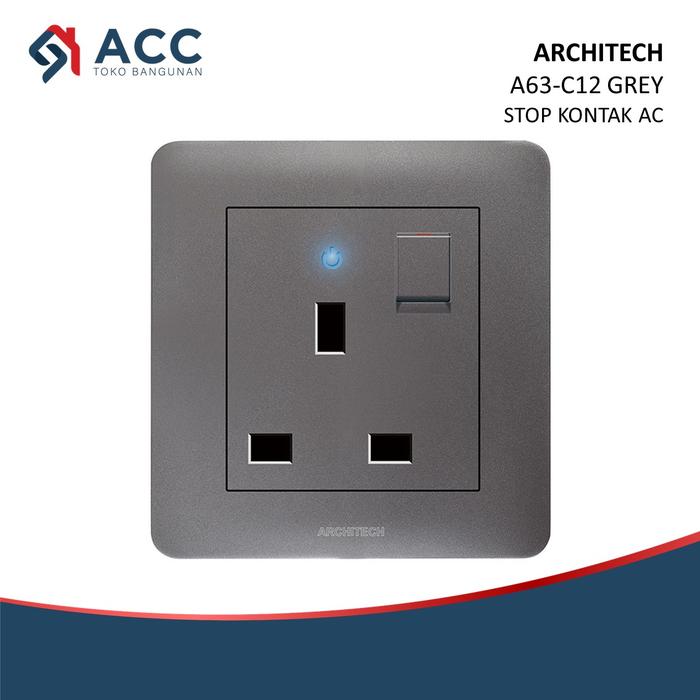 Jual ARCHITECH INFINITY A63 GREY SAKLAR STOP KONTAK FRAME - STOP KONTAK AC - Kota Depok - Toko ...