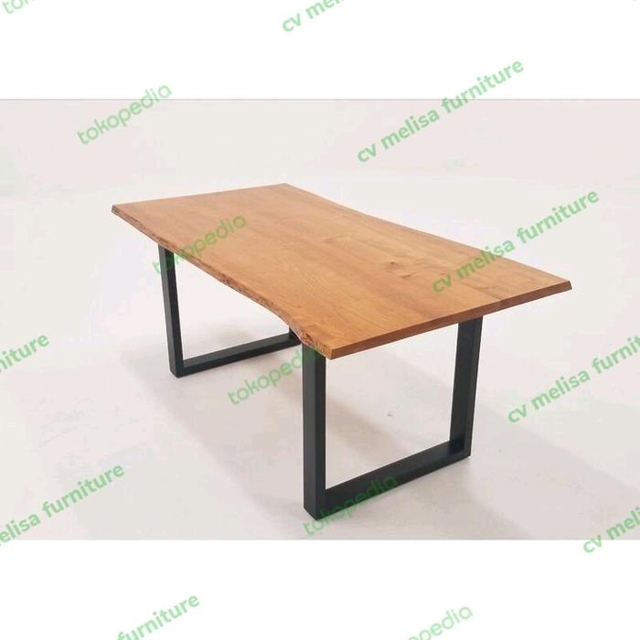 Jual meja kantor meja kerja minimalis kayu mahoni asli ukuran ...