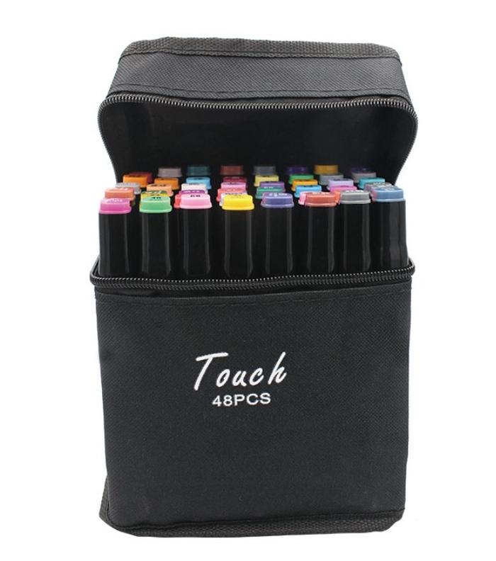 Jual Touch Art Marker 48 color double headed marker set Multi Color ...