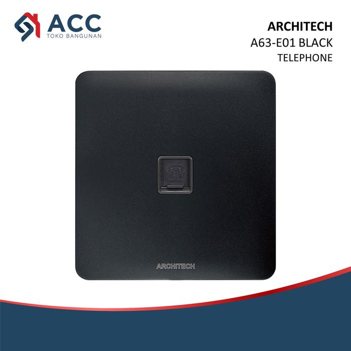 Jual ARCHITECH INFINITY A63 BLACK SAKLAR STOP KONTAK FRAME - TELEPHONE ...