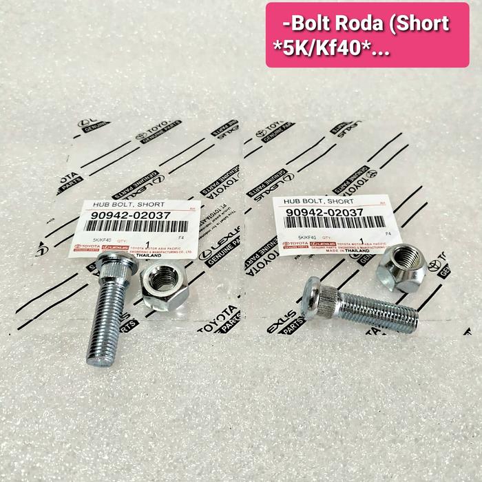 Jual Bolt Roda Standard Pendek Toyota Kijang 5K / KF40 - 90942-02037 ...