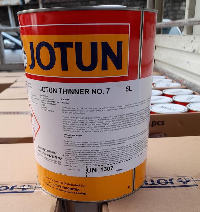 Jual JOTUN THINNER NO.7 5LTR /PENGENCER CAT ACRYLIC (PIONEER & ANTIFOULING) - Kota Bandung ...