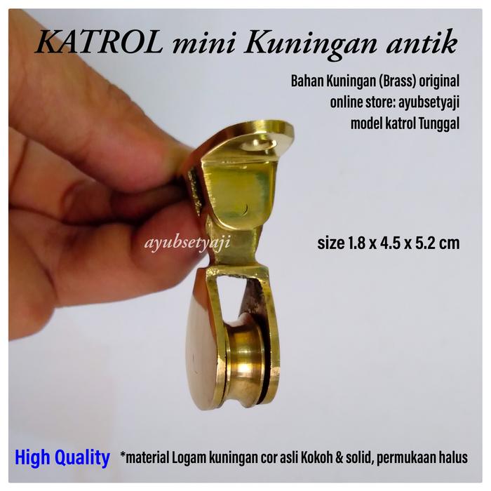 Jual Katrol kuningan mini model Tunggal Katrol mini kecil Kuat Kuningan ...