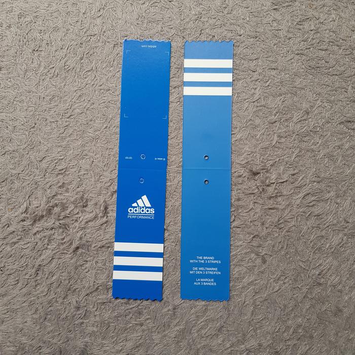 Jual Label Tag Adidas Hang Tag/Price Tag/Label Harga lipat Warna Biru ...