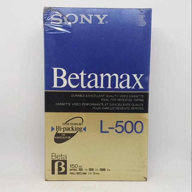 Jual Kaset Video VHS Sony Betamax L-500 Video Blank Tape Cassette L ...