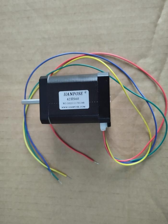 Jual HANPOSE Motor Stepper Nema 17 42HS60 As Shaft 5mm CNC Mini 3D ...