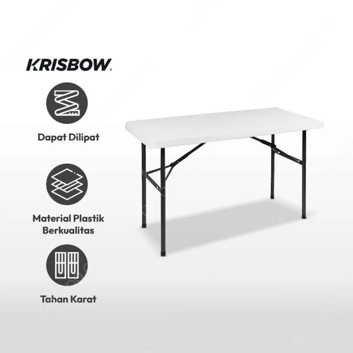 Jual KRISBOW MEJA LIPAT PERSEGI PANJANG - PUTIH - Kota Bekasi - Barudak ...