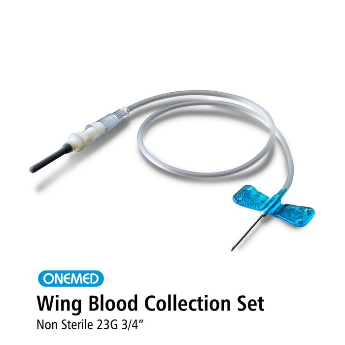 Jual Wing Blood Collection Needle Multi Sample 23g Onemed Box Isi ...