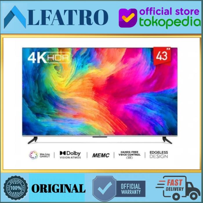 Promo TCL LED TV 43 INCHI 43A30 Android 11 4K UHD TCL43A30 With Google ...