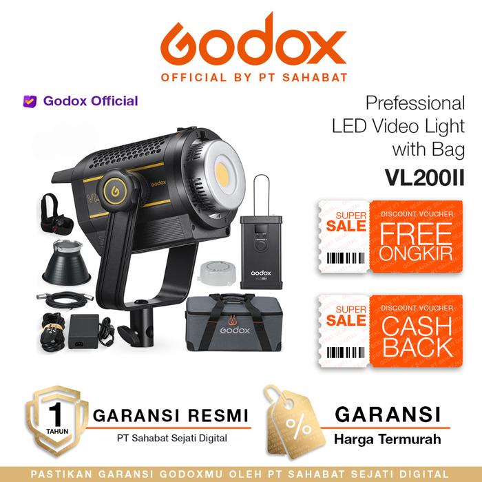 Promo Godox VL200II LED Video Light - Godox VL 200II LED Studio Light ...