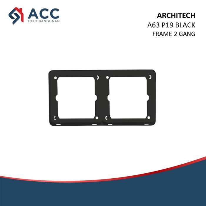 Jual ARCHITECH INFINITY A63 BLACK SAKLAR STOP KONTAK FRAME - FRAME 2 ...
