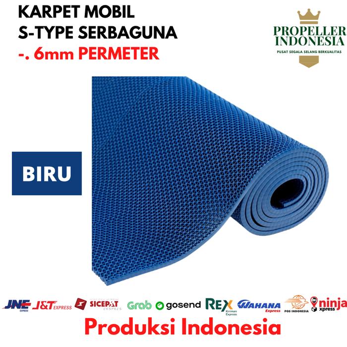 Jual Karpet PVC S-Type Jaring Meteran Karet Anti Slip Tebal 6mm ...