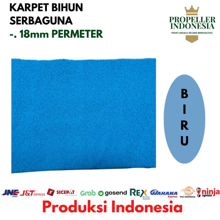 Jual Karpet Keset Bihun Mie Mobil Alas Mobil Meteran Tebal 15MM - Biru ...