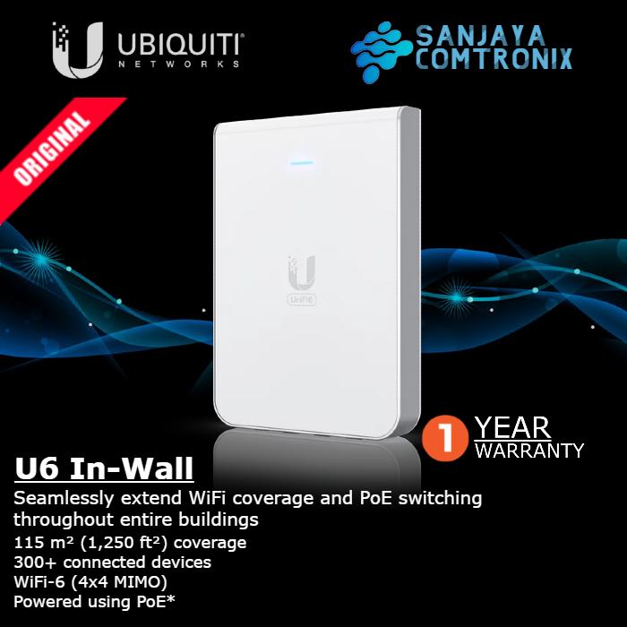 Jual UBIQUITI U6-IW Wall-mounted WiFi 6 access point UniFi6 In-Wall ...