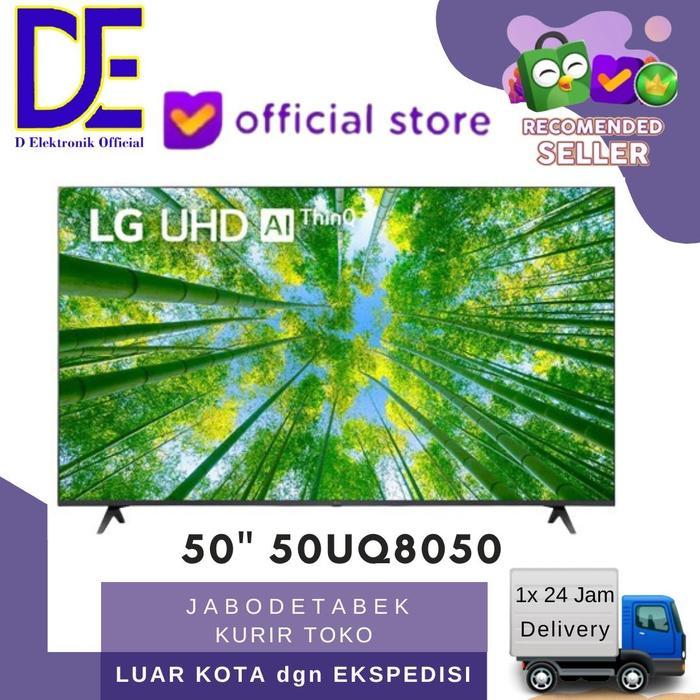 Promo LG 50UQ8050 Led 50 Inch UQ8050 UHD 4K HDR 10 Smart Tv AirPlay 50UP8000 Cicil 0% 3x ...