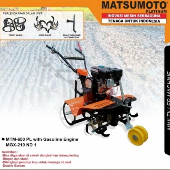 Jual MESIN TRAKTOR PANEN PADI MINI MTM-650 PL MATSUMOTO WITH MGX-210 ...