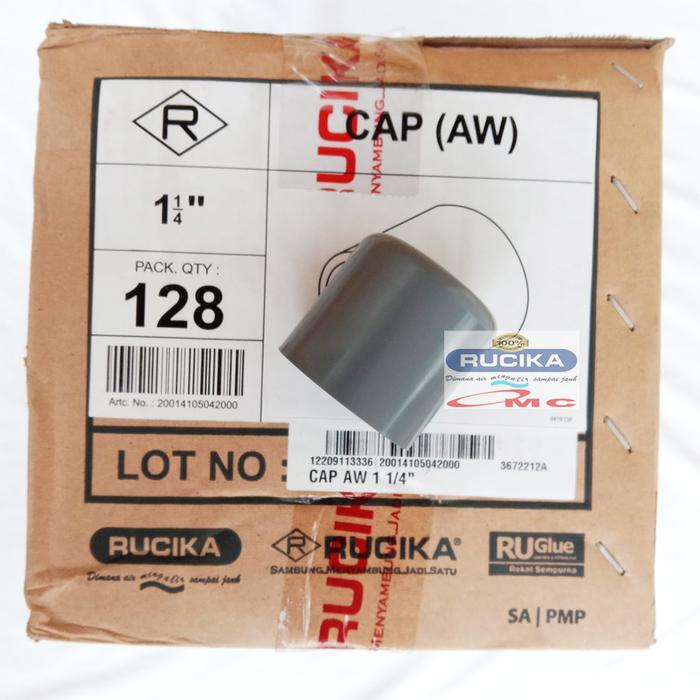 Jual Fitting / Cap Dop Tutup Pipa PVC Dop Aw 1 1/4 Inci RUCIKA - Kota ...