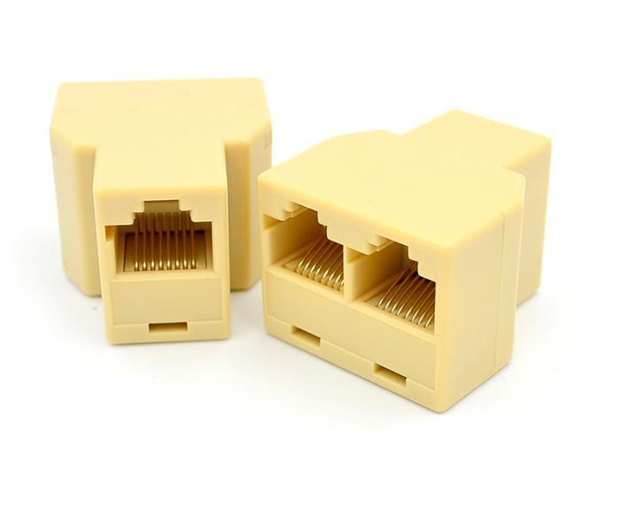 Jual KONEKTOR SOCKET BAREL RJ45 DOUBLE 1- 2 CABANG BARREL UTP CONNECTOR ...