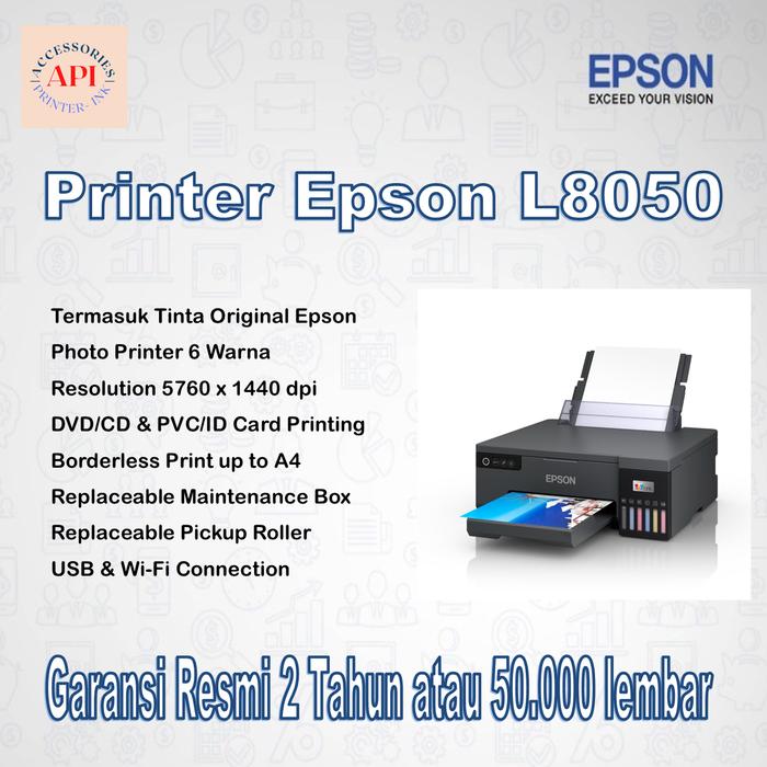 Jual Printer Epson L8050 L 8050 Photo Wifi Pengganti Epson L805 - Tinta ...