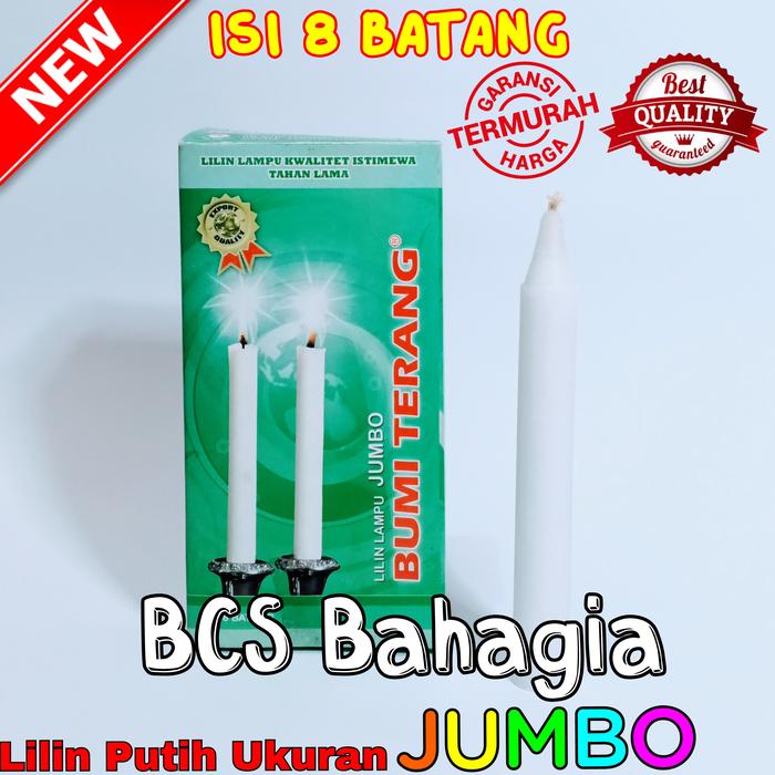 Jual Lilin Mati Lampu Warna Putih Ukuran Besar / Lilin Natal White ...