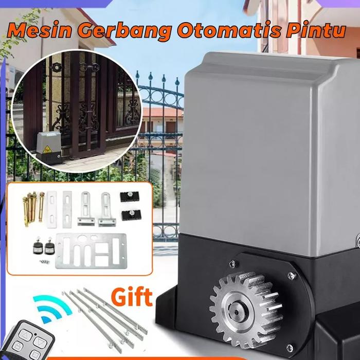 Jual Mesin Gerbang Otomatis Pintu 1200kg Rumah Automatic Sliding Gate Remot - Jakarta Barat ...