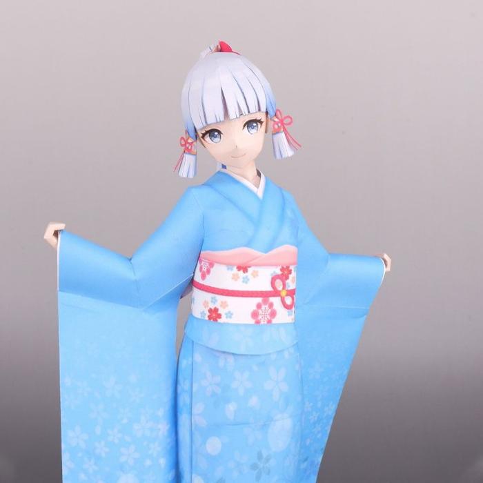 Jual Genshin Impact Figure Papercraft - Kamisato Ayaka (Kimono) - Kota ...